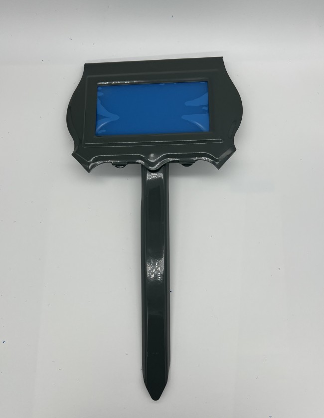 GRAVE MARKER,CROWN TILTED,GRAY,25/ctn - Grave lot markers - Cemetery