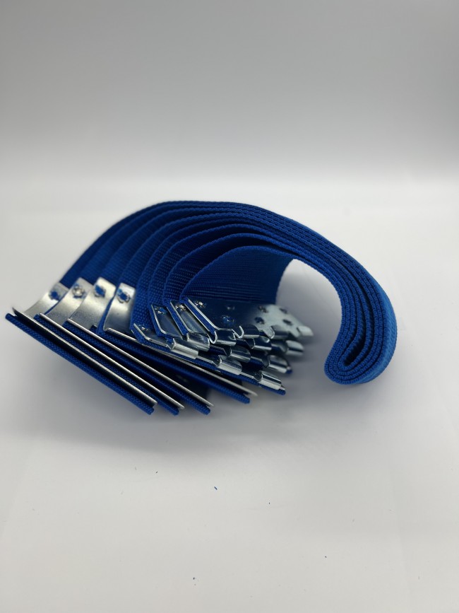 SHORT CONNECT. STRAPS/BLUE SET OF 4 - Lowering Device - Cemetery