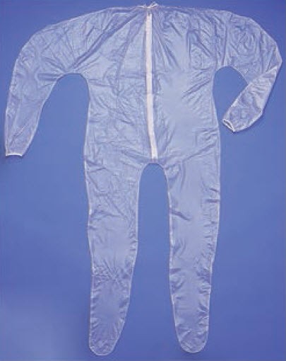 UNIONALLS, PLASTIC, CLEAR, XL