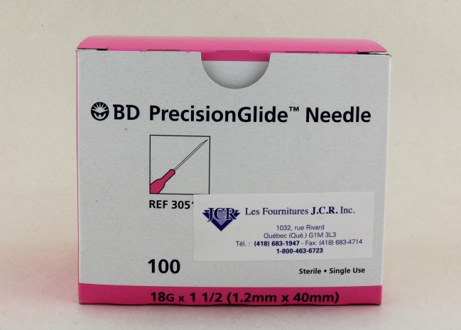 Disposable hypothermic needles 18G x 1 1 - Instruments - Clinical Care