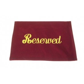 RESERVED SEAT SIGN/BURG/GLD M.GRAM,SQU. - Funeral Equipment - Funeral Home